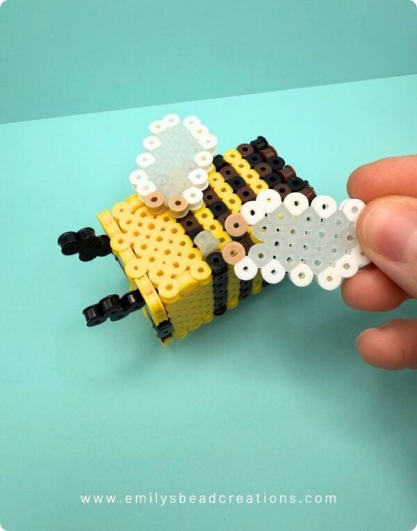 3D Minecraft Bee Perler Bead Pattern - Emily's Bead Creations