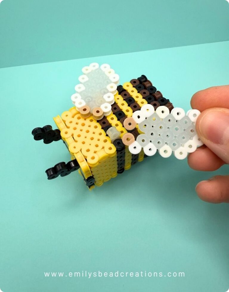 3D Minecraft Bee Perler Bead Pattern - Emily's Bead Creations