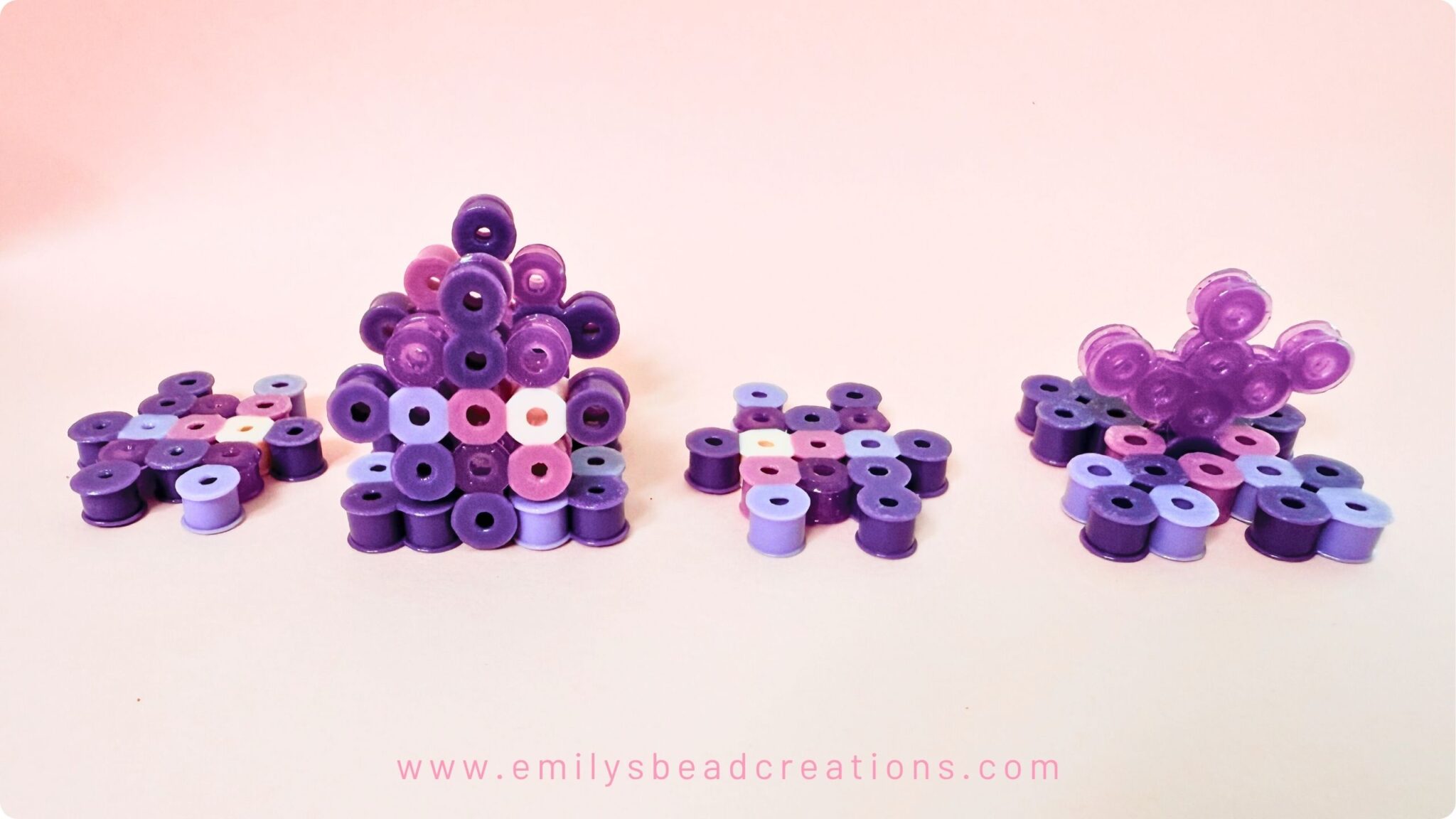 3D Minecraft Amethyst Block Perler Bead Pattern – Emily's Bead Creations