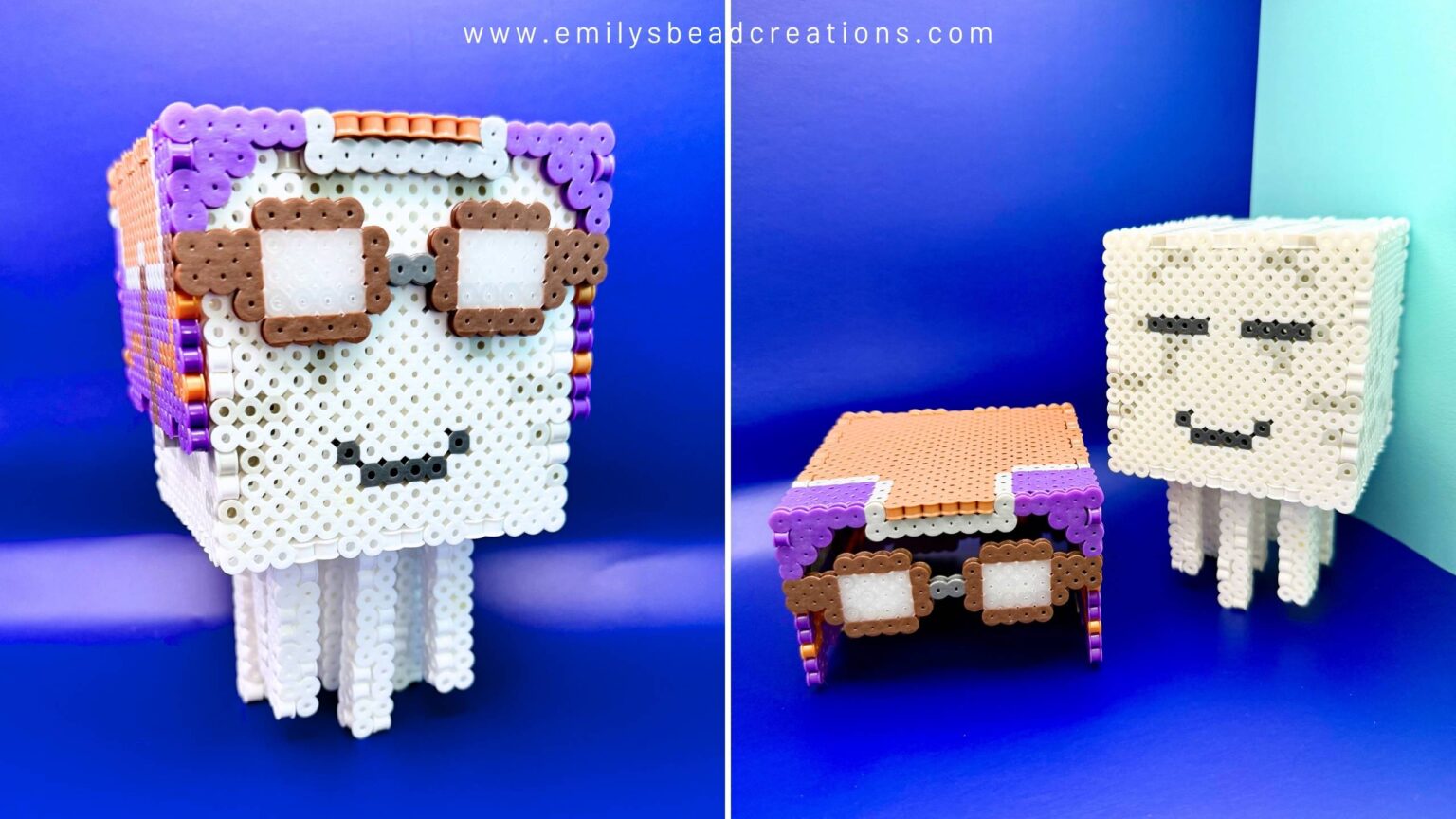 3D Minecraft Crafting Table Perler Bead Pattern - Emily's Bead Creations