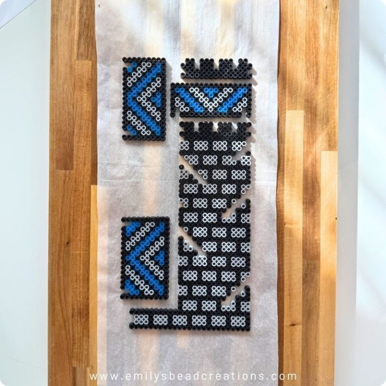 Dice Tower Perler Bead Pattern 🎲 - Emily's Bead Creations
